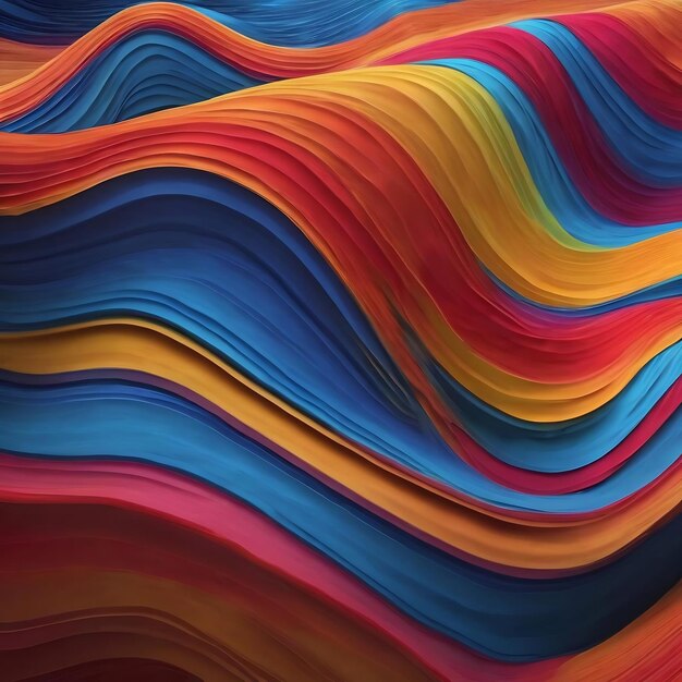 Premium AI Image | Abstract colorful wavy lines Premium AI Image | Abstract colorful wavy lines