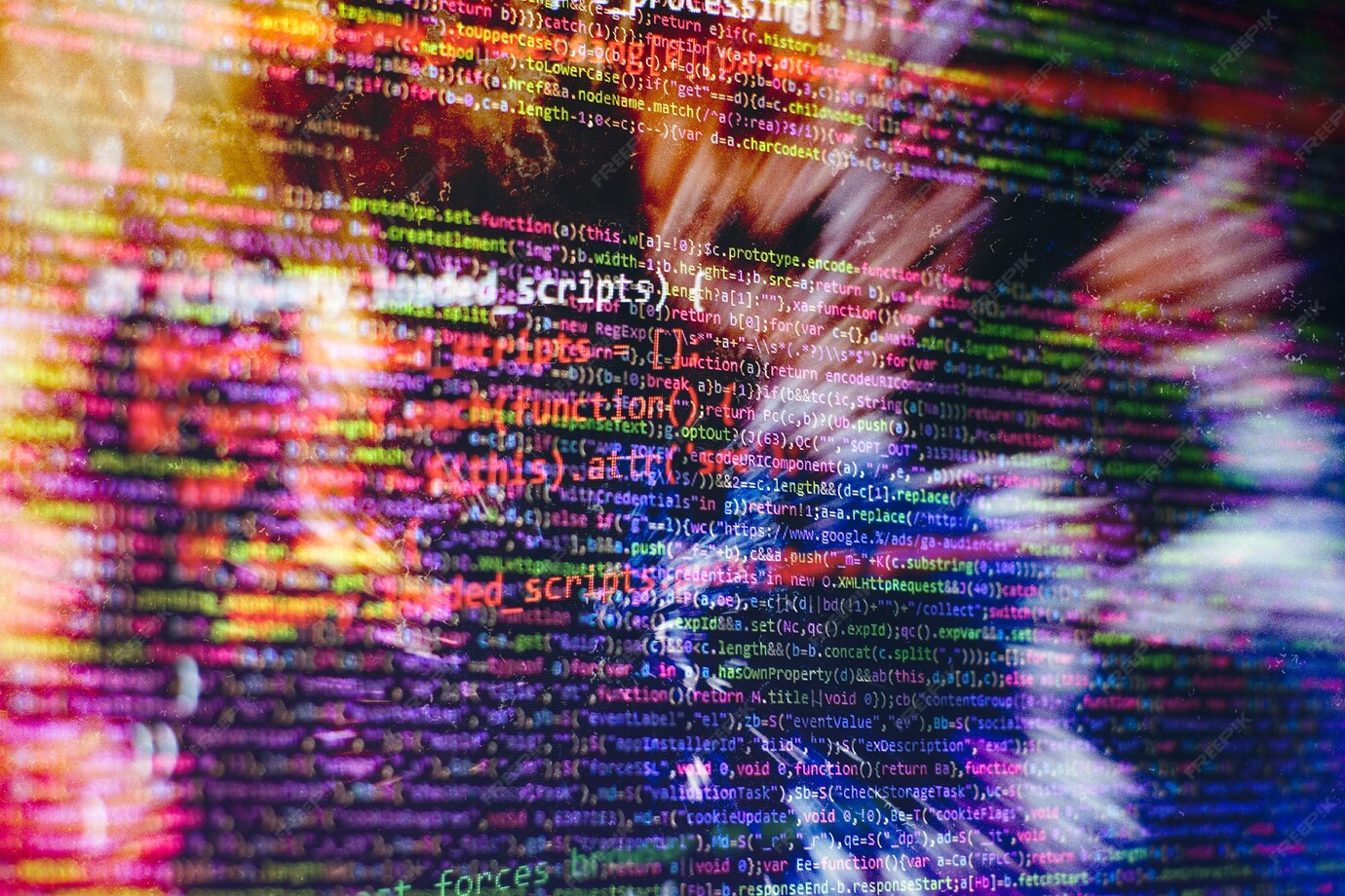 Premium Photo | Abstract computer script code. programming code screen ...