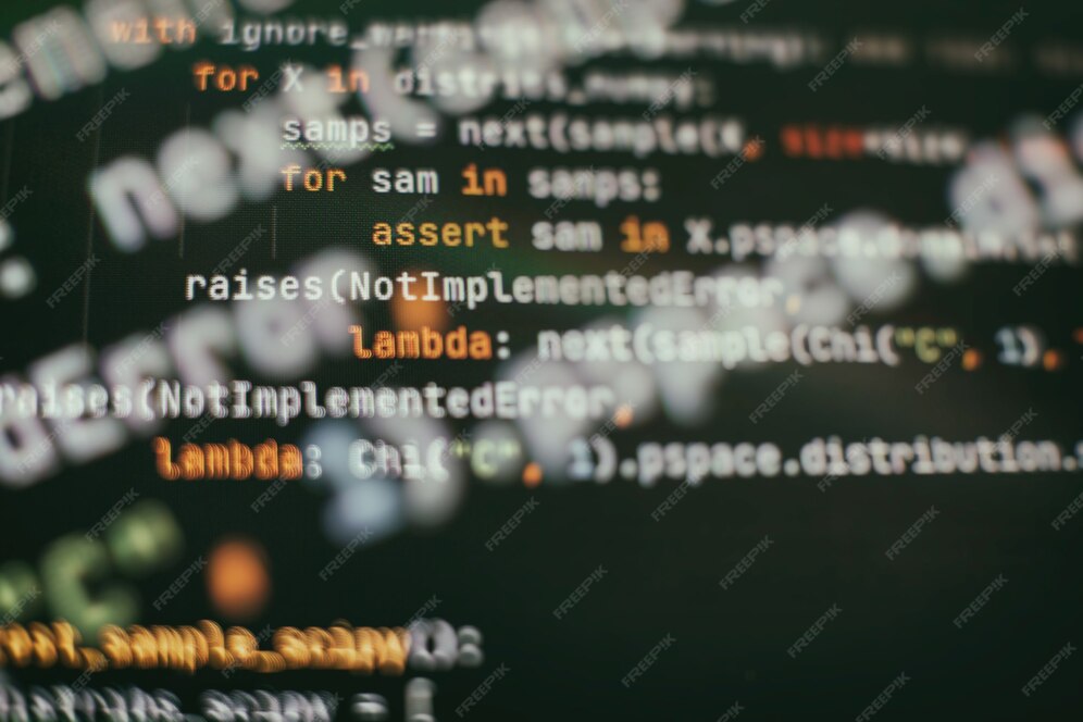 Premium Photo | Abstract computer script code. programming code screen ...