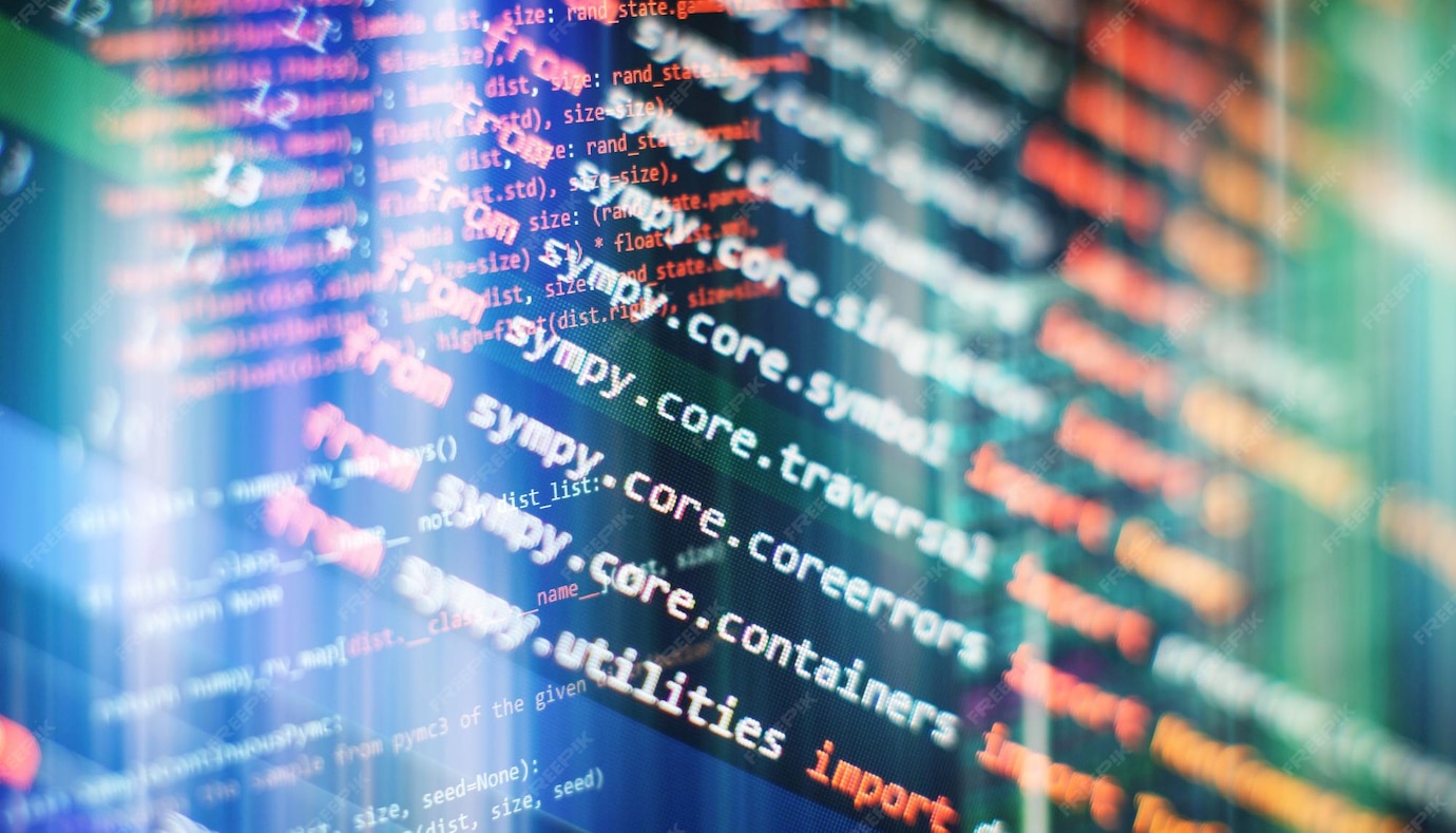 Premium Photo Abstract Computer Script Code Programming Code Screen Of Software Developer