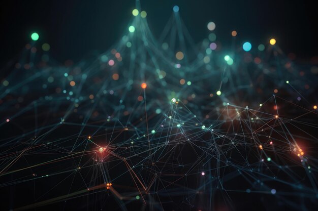 Premium Photo | Abstract connected dots and lines Concept of AI ... Premium Photo | Abstract connected dots and lines Concept of AI ...