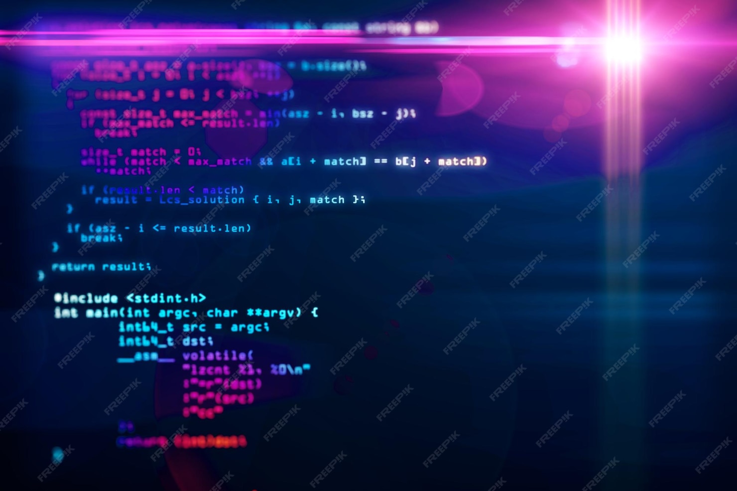 Premium Photo | Abstract dark coding texture with text programming and future concept 3d rendering