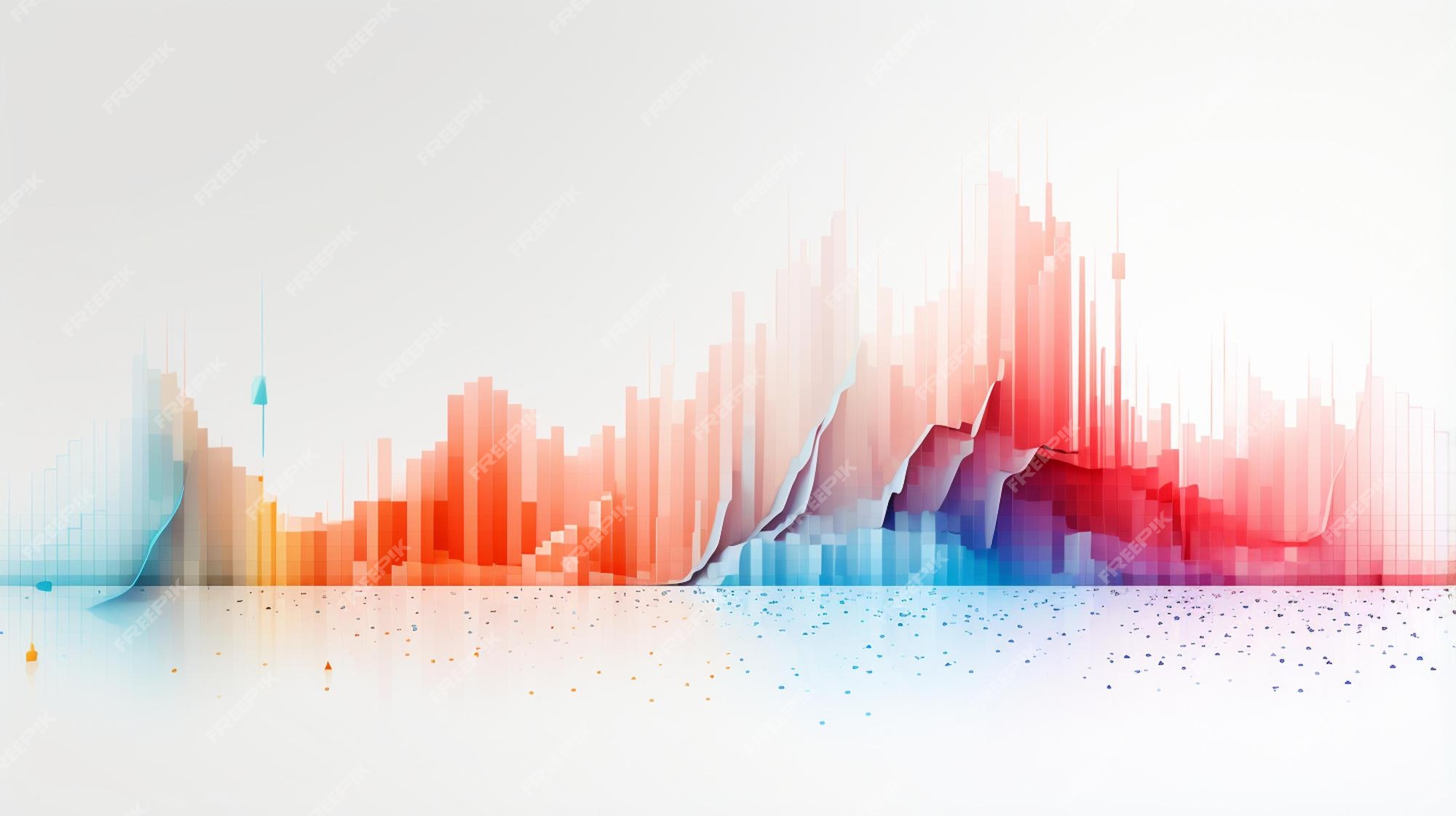 Premium AI Image | Abstract data visualization on white background Premium AI Image | Abstract data visualization on white background