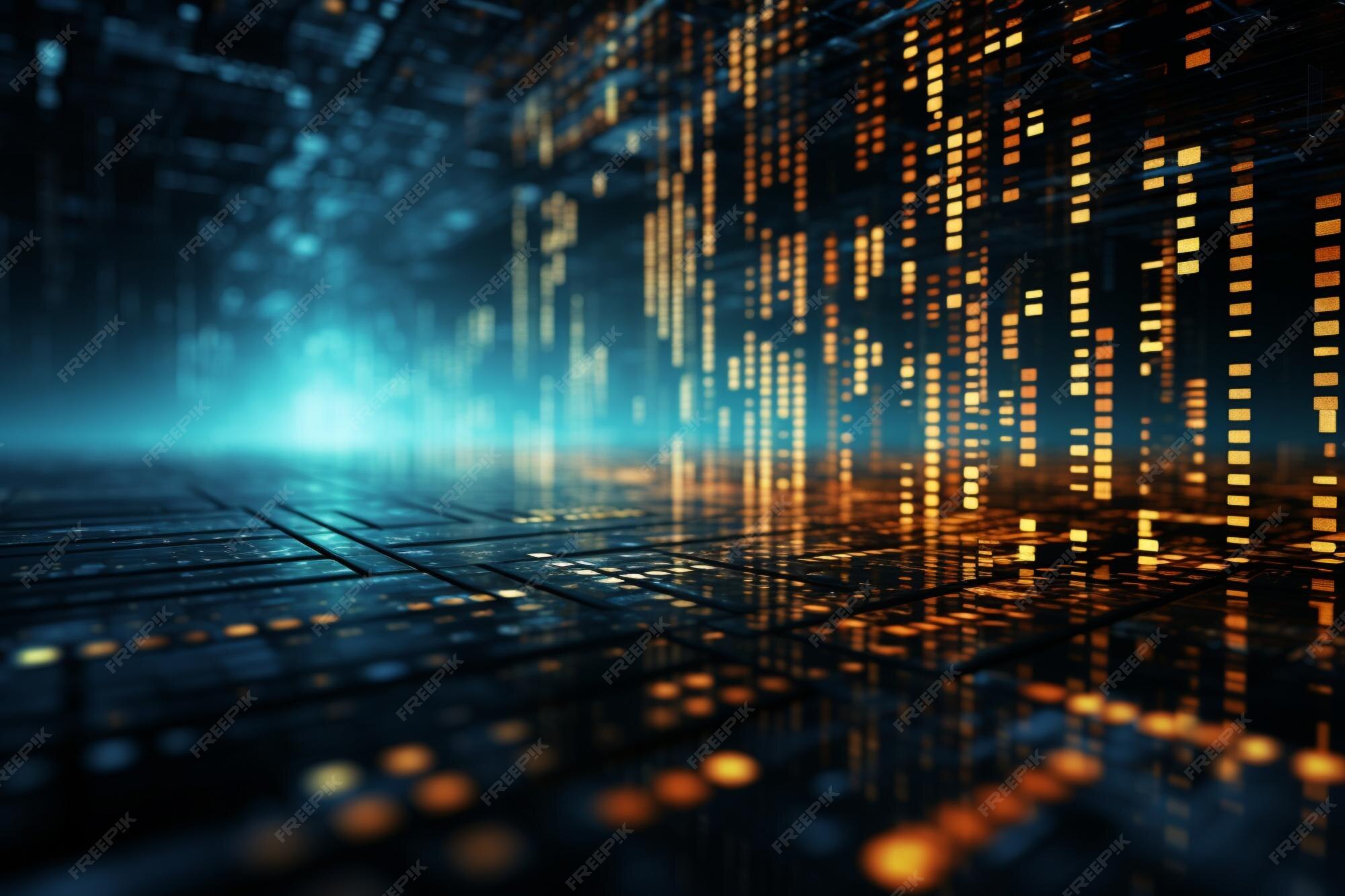 Premium Photo Abstract Digital Backdrop Ai Algorithms And Binary Code Converge Dynamically