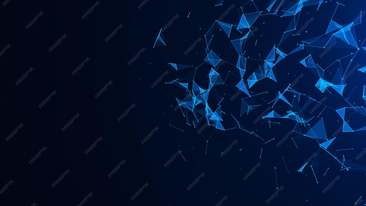 Premium Photo Abstract Digital Background Plexus Effect Network Connection Structure Science