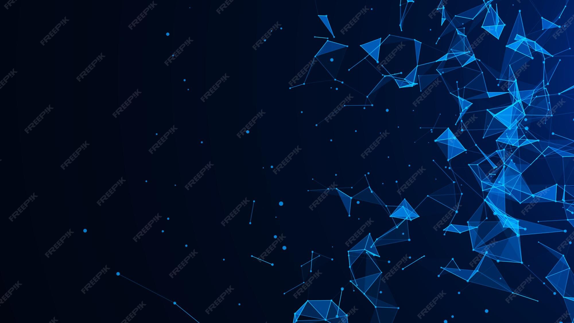 Premium Photo Abstract Digital Background Plexus Effect Network Connection Structure Science
