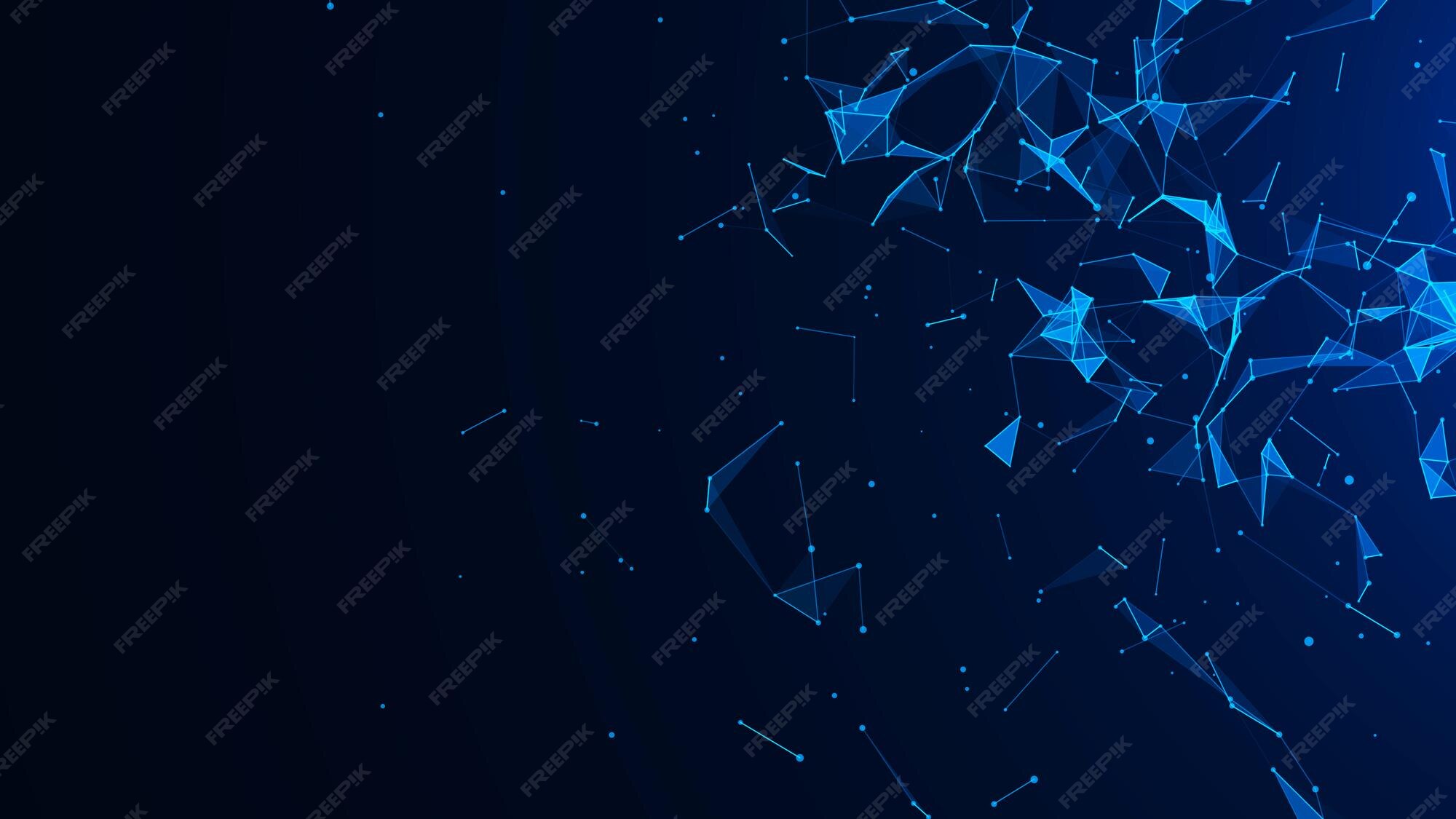 Premium Photo Abstract Digital Background Plexus Effect Network Connection Structure Science