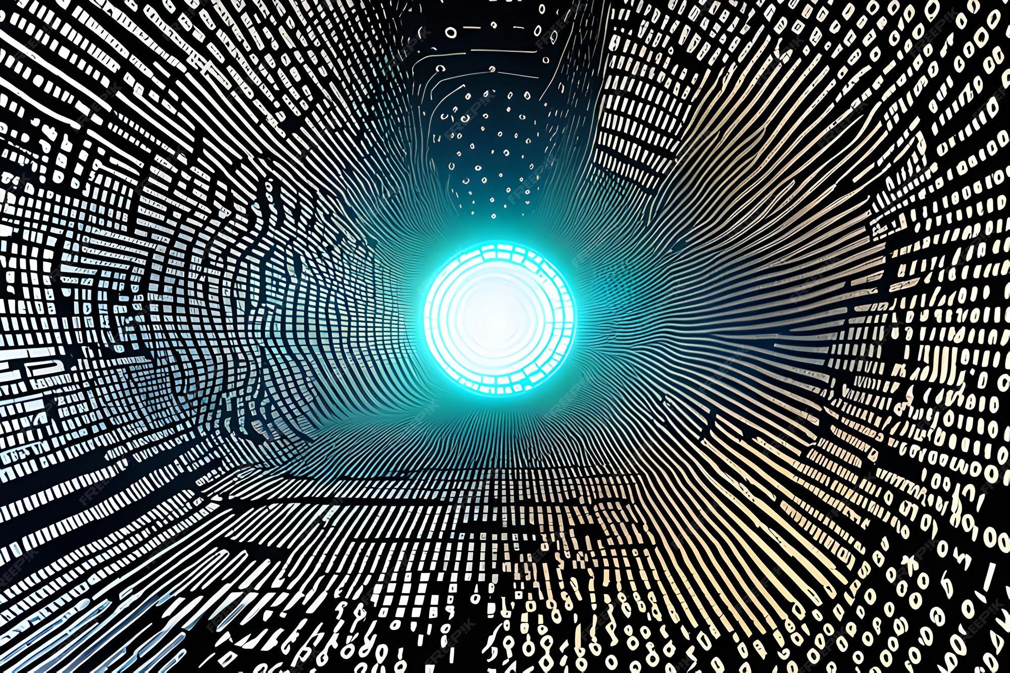 Premium Photo | An abstract digital background with binary code and AI algorithms running in the ...