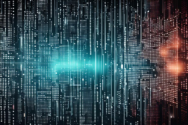 Premium Photo | An abstract digital background with binary code and AI ...