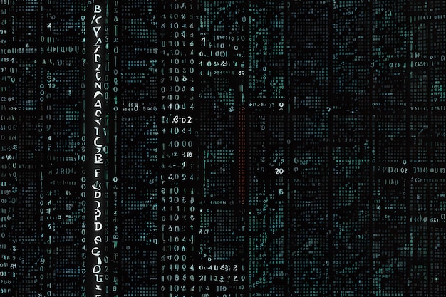 Premium Photo | An abstract digital background with binary code and AI ...
