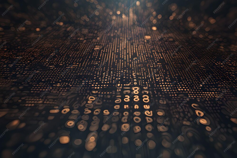 Premium Photo | An abstract digital background with binary code and AI algorithms running in the ...