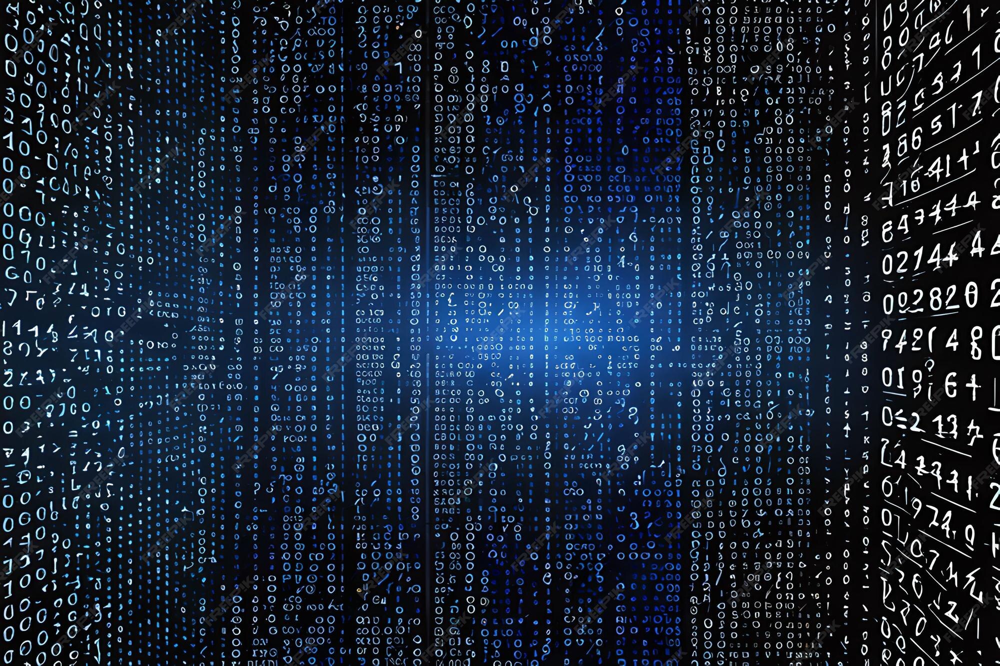 Premium Photo | An abstract digital background with binary code and AI algorithms running in the ...