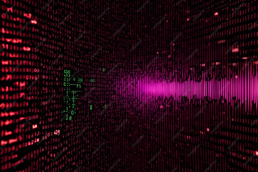 Premium Photo | An abstract digital background with binary code and AI algorithms running in the ...