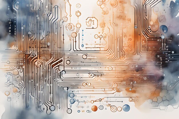 Premium Photo | An abstract digital background with binary code and AI ...