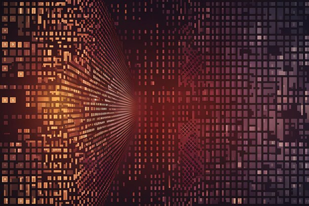 Premium Photo An Abstract Digital Background With Binary Code And Ai Algorithms Running In The