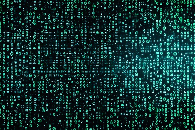 Premium Photo | An abstract digital background with binary code and AI algorithms running in the ...