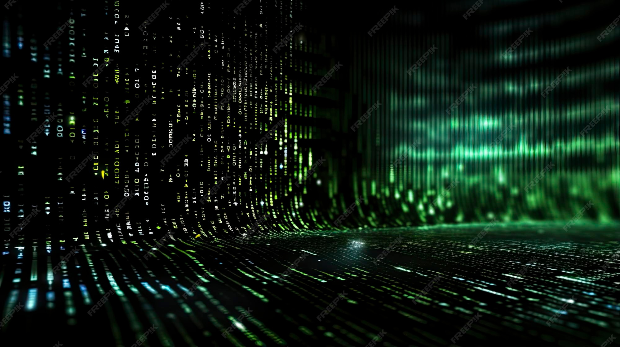 Premium Ai Image An Abstract Digital Background With Binary Code And