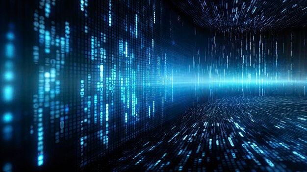 Premium Photo | An abstract digital background with binary code and AI ...