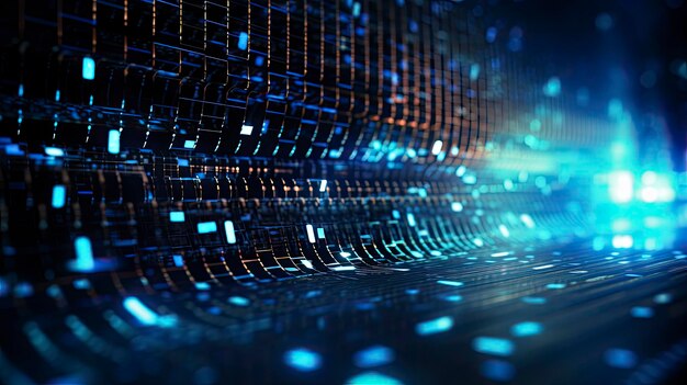 Premium Photo | An abstract digital background with binary code and AI ...