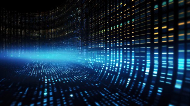 Premium Photo | An abstract digital background with binary code and AI ...