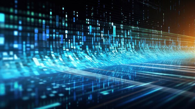 Premium Photo | An abstract digital background with binary code and AI ...