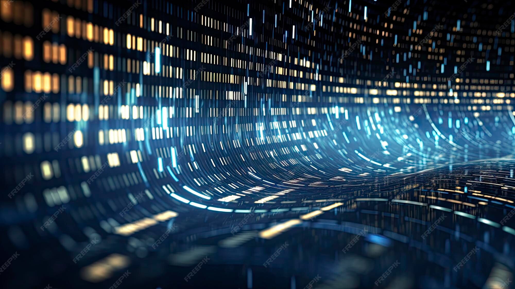 Premium AI Image | An abstract digital background with binary code and AI algorithms running in ...