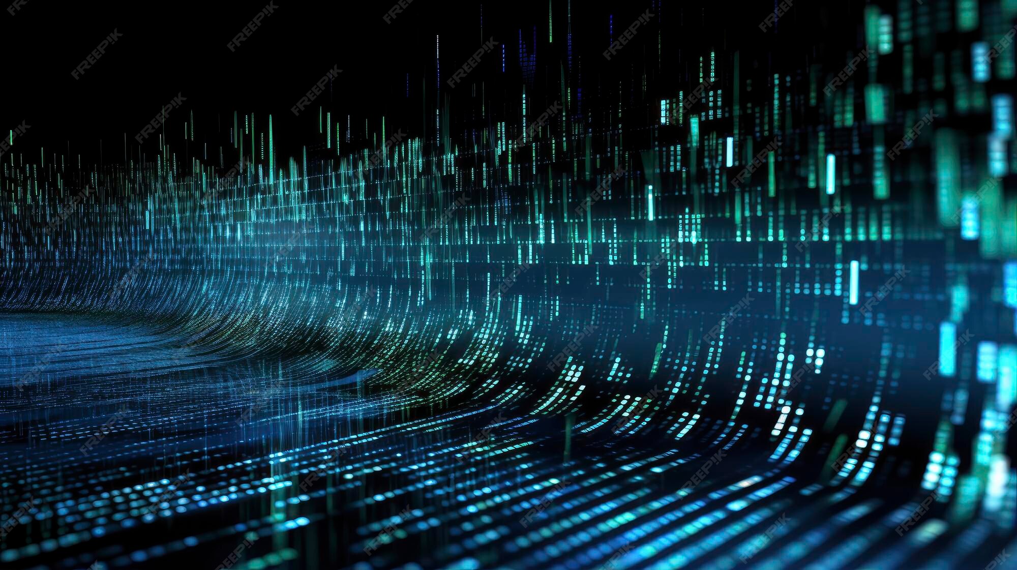 Premium Photo | An abstract digital background with binary code and AI algorithms running in the ...