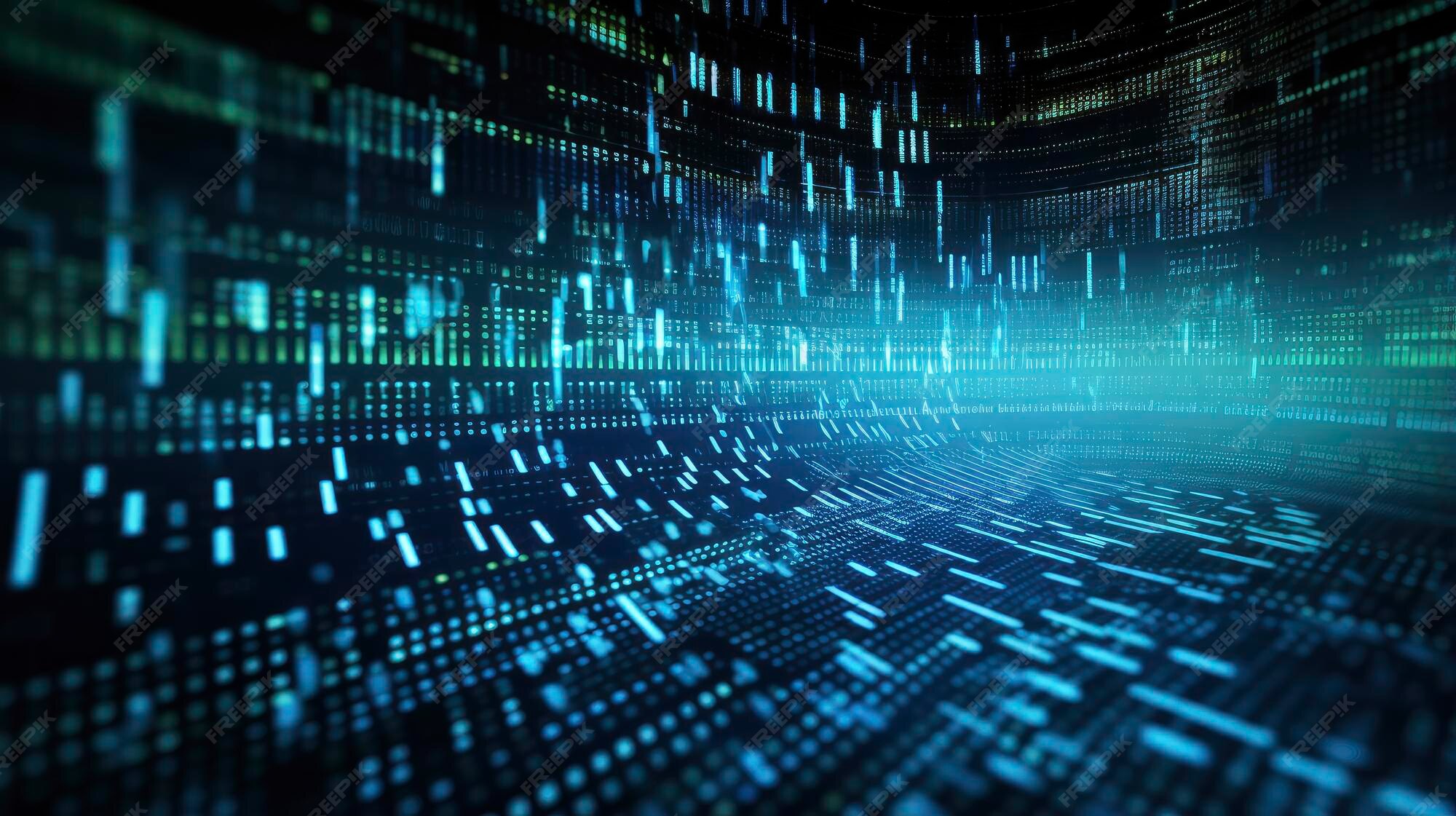 Premium Photo | An abstract digital background with binary code and AI ...