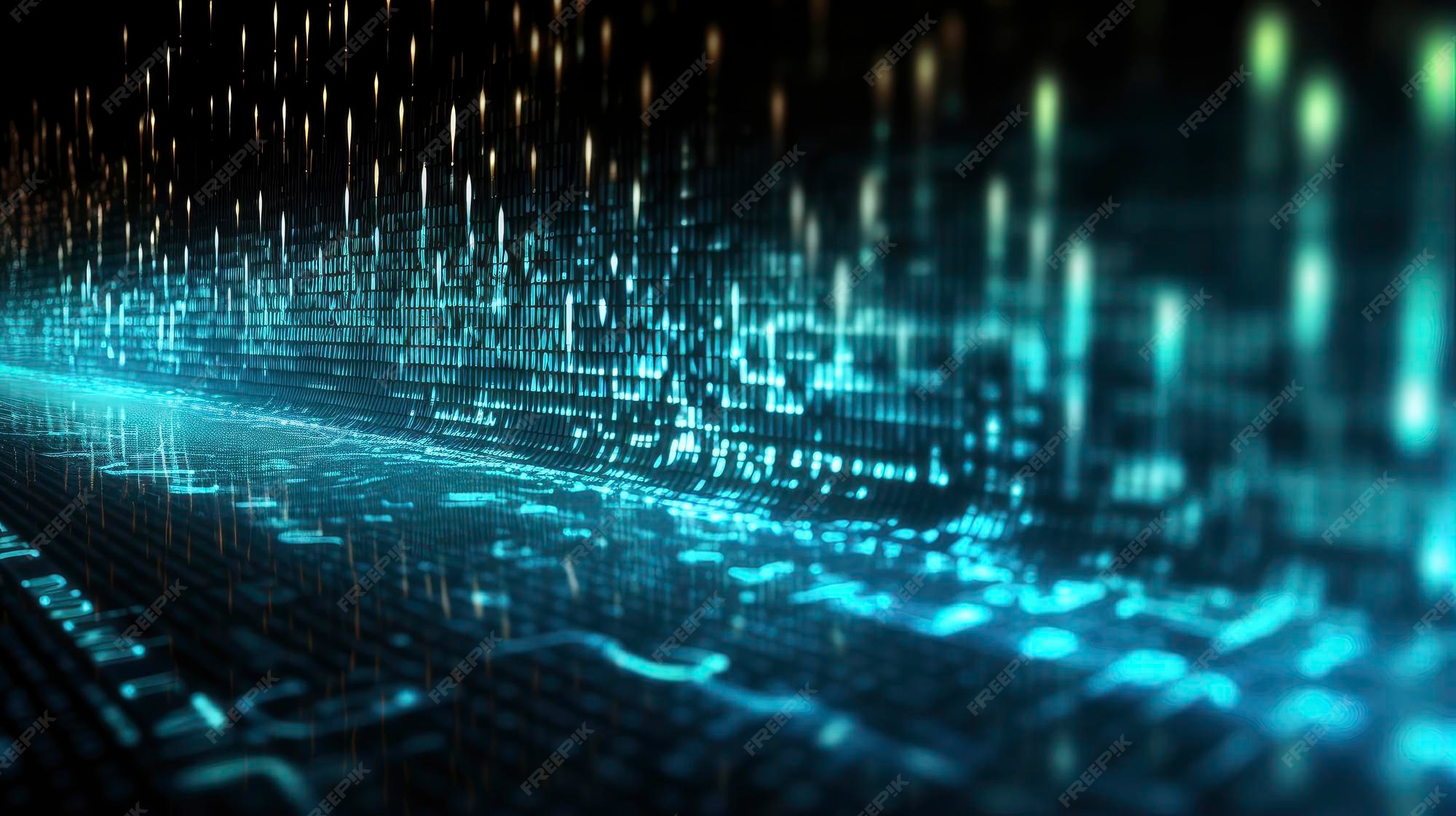 Premium Ai Image An Abstract Digital Background With Binary Code And