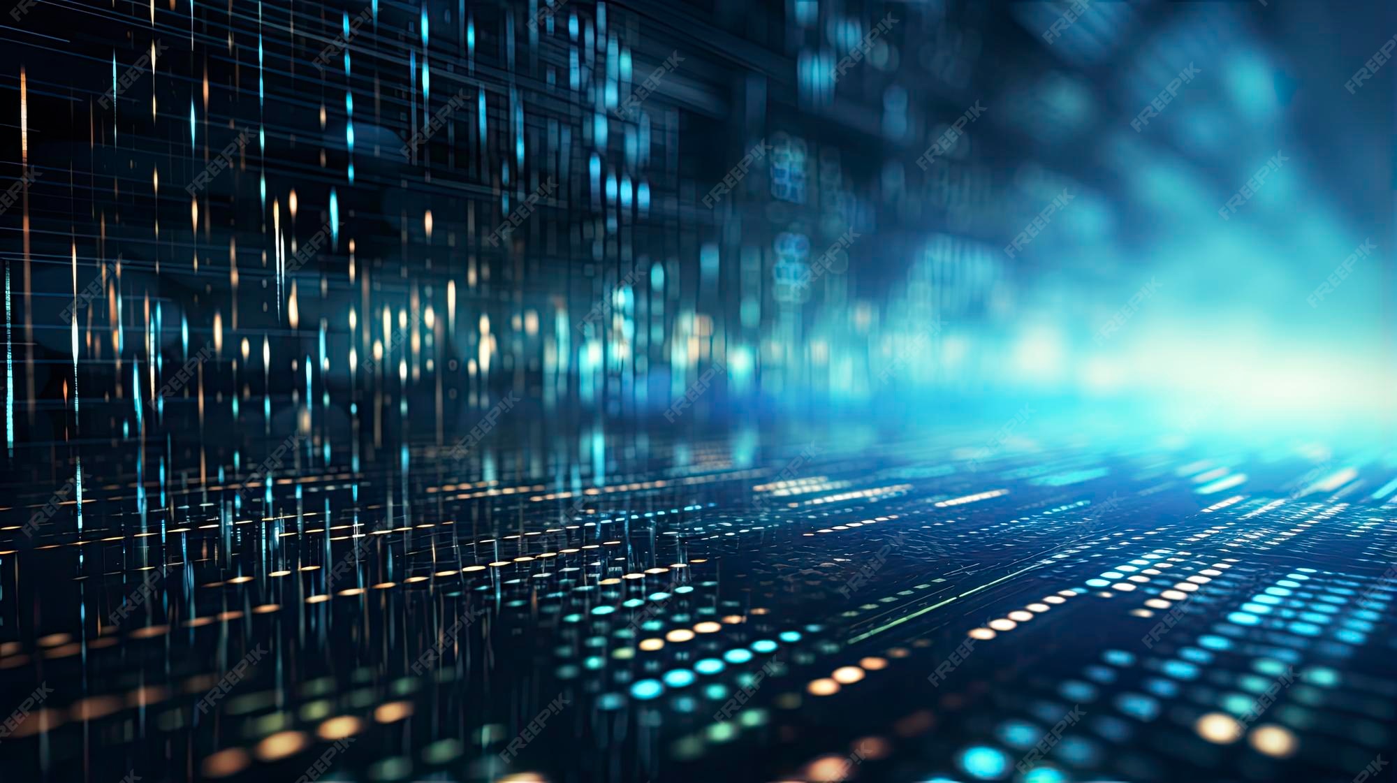 Premium Photo | An abstract digital background with binary code and ai algorithms running in the ...