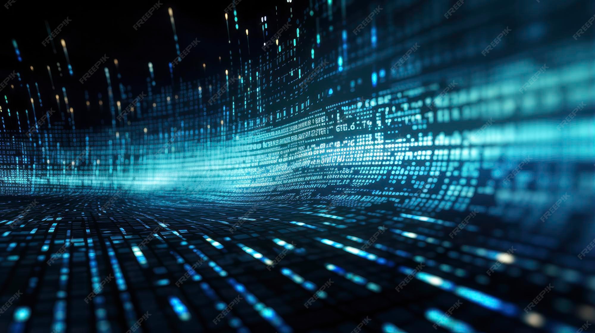 Premium Photo | An abstract digital background with binary code and ai ...