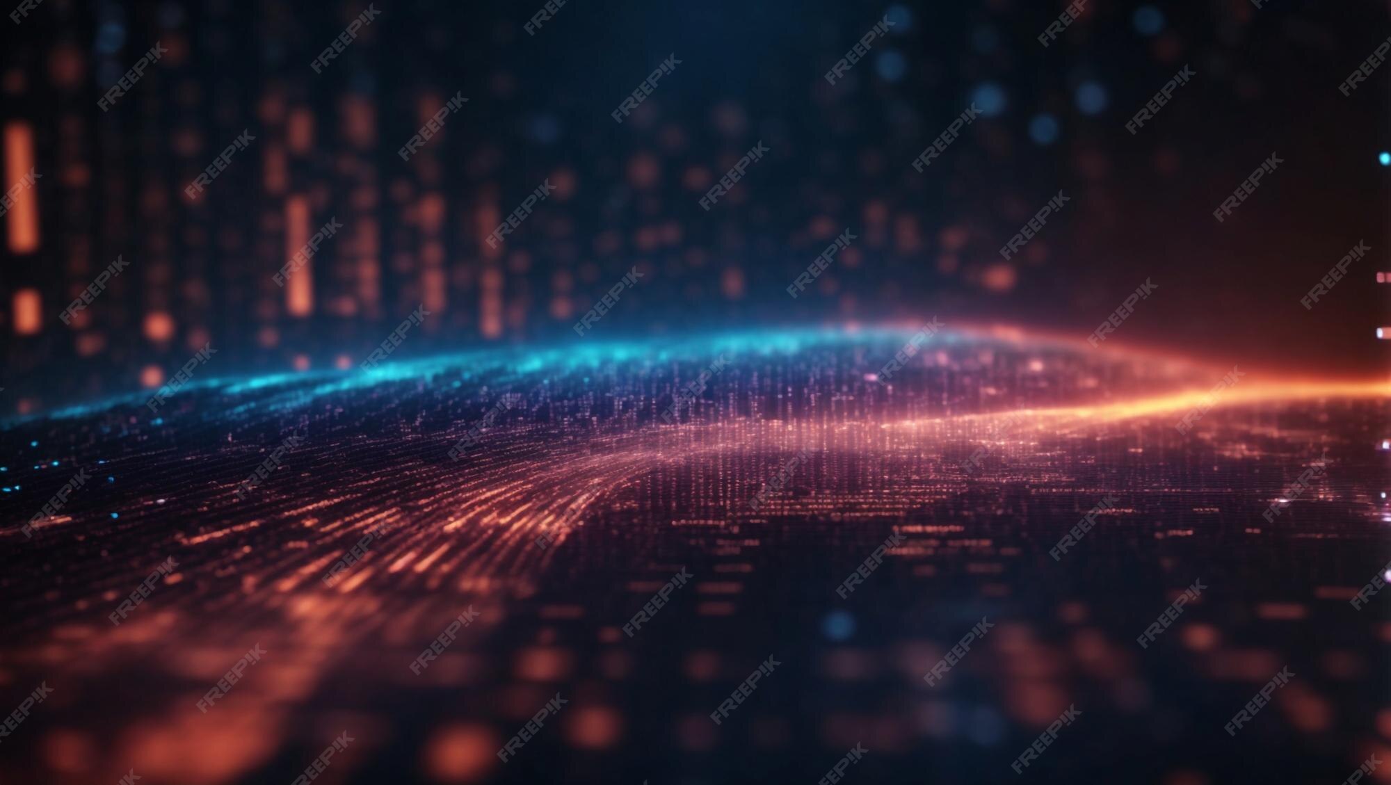 Premium Photo | An abstract digital background with binary code and AI algorithms running in the ...