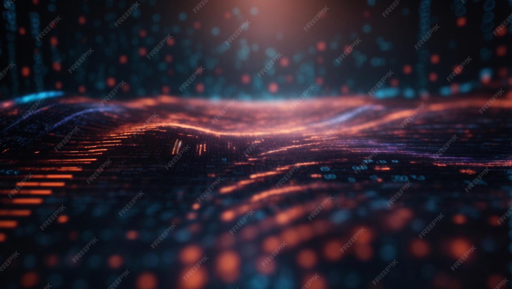 Premium Photo | An abstract digital background with binary code and AI ...