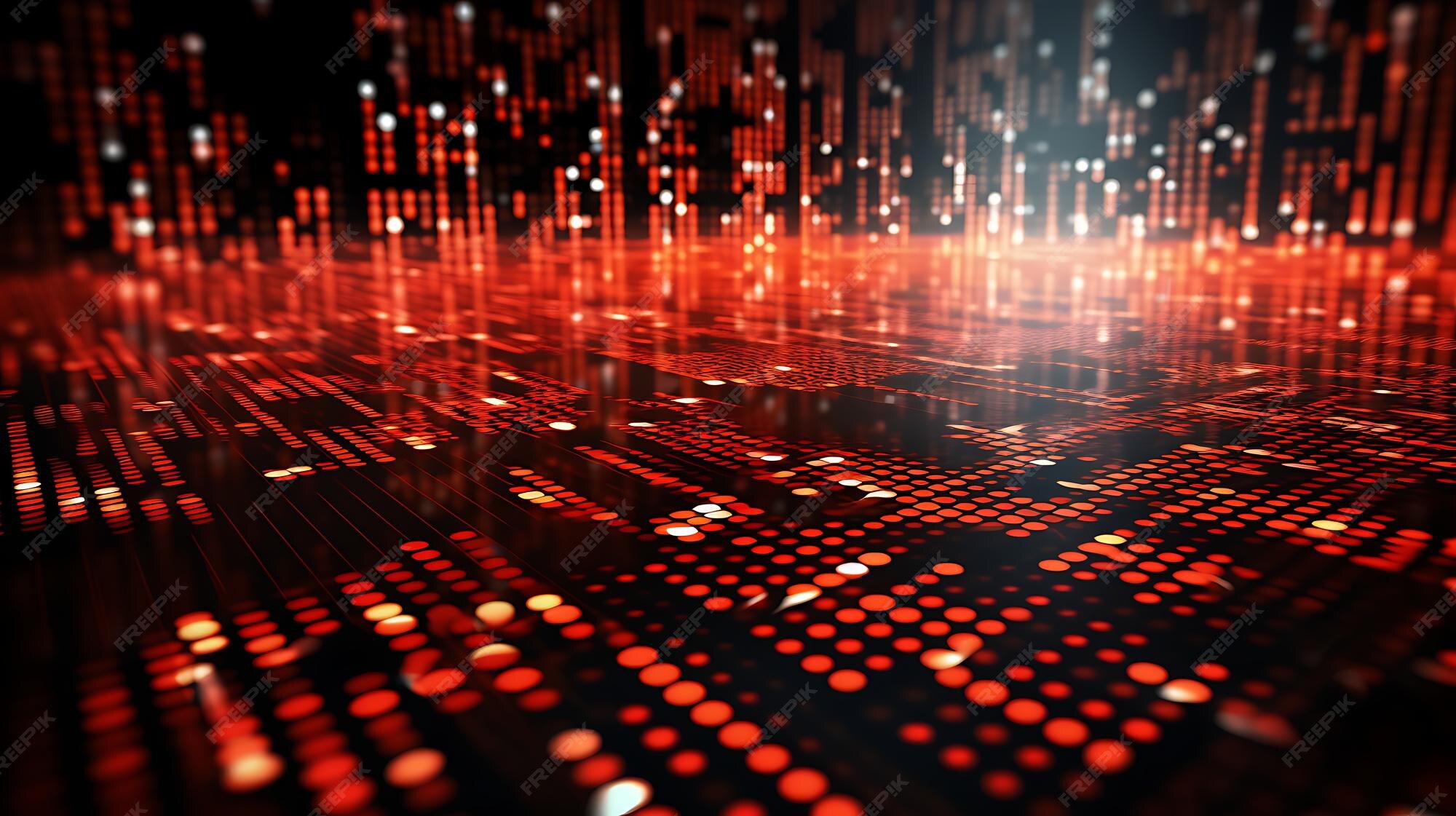 Premium Ai Image Abstract Digital Background With Binary Code And Ai Algorithms Running 2831