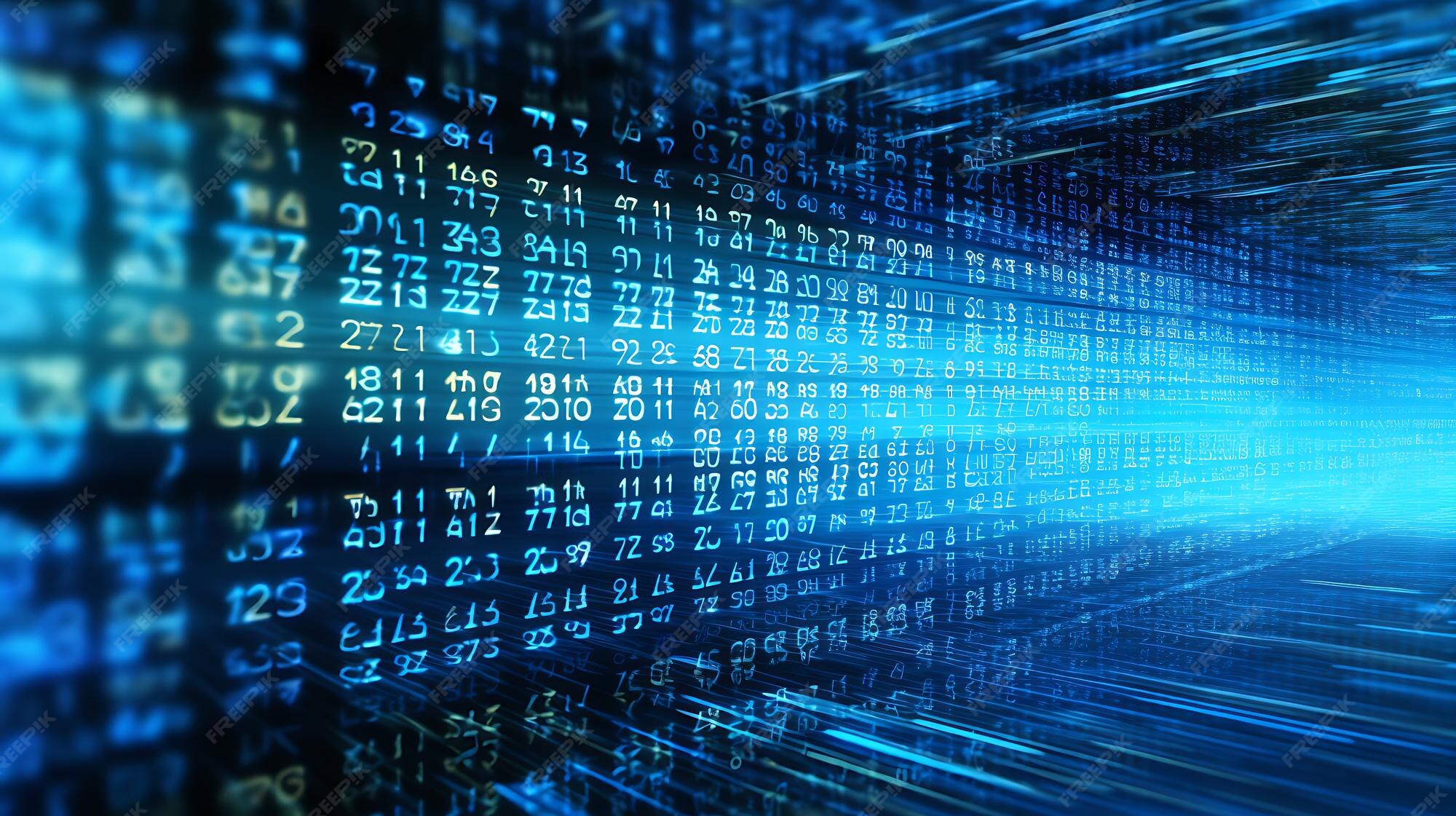 Premium Photo Abstract Digital Background With Binary Code And Ai Algorithms Running