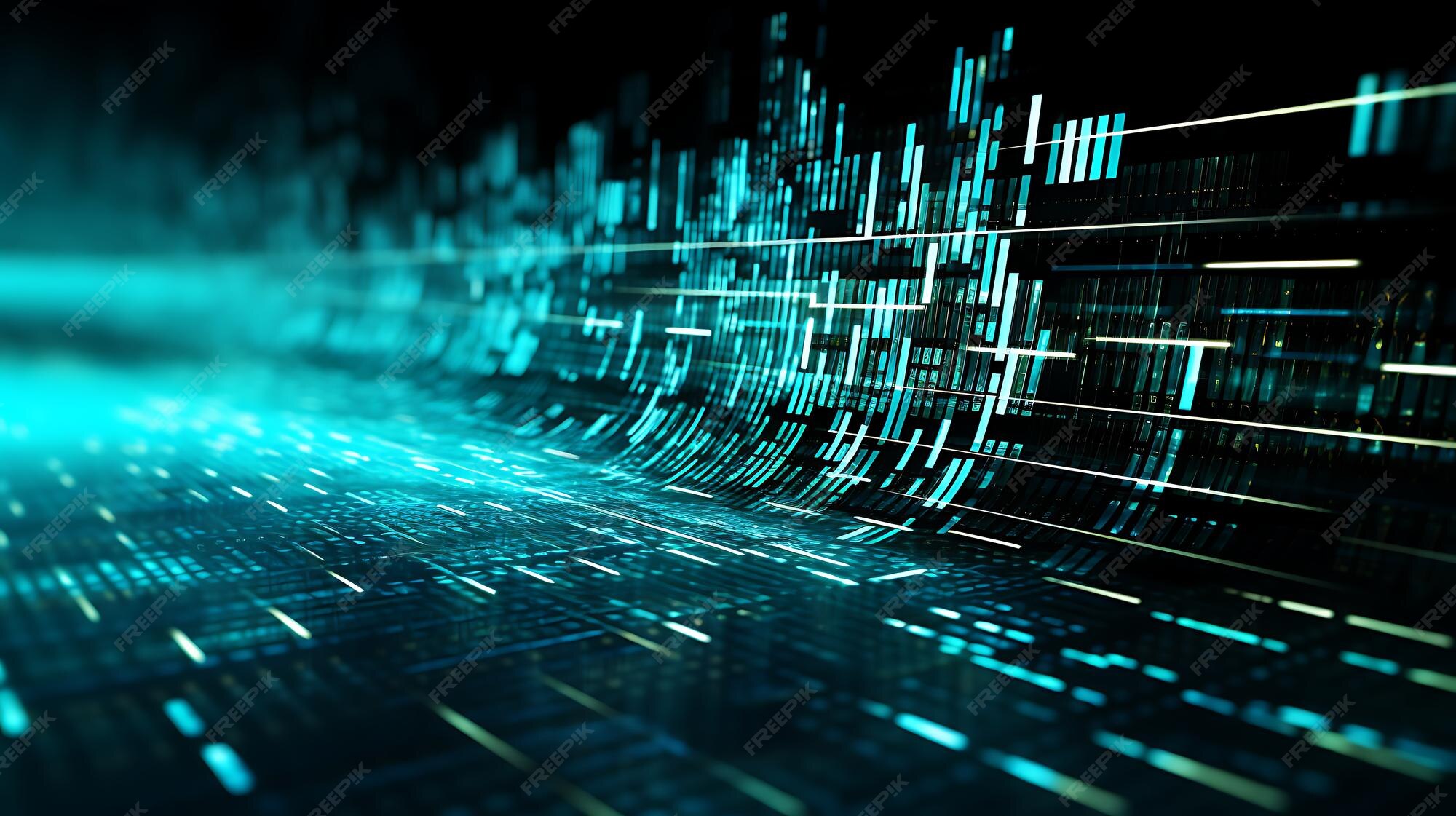 Premium AI Image | abstract digital background with binary code and AI ...