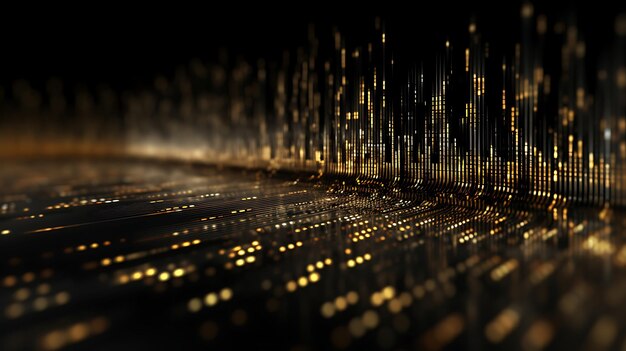 Premium AI Image | abstract digital background with binary code and AI ...