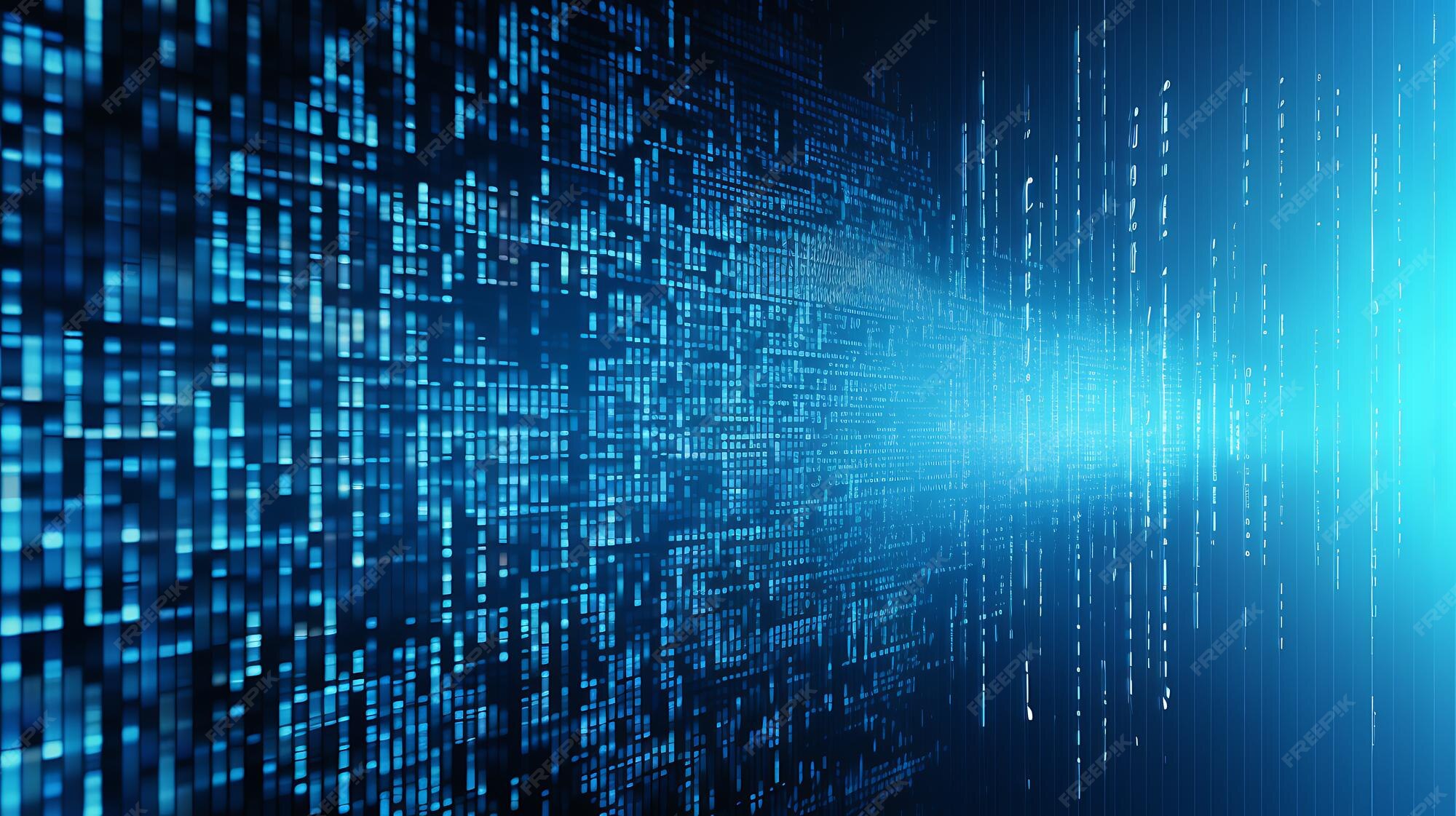 Premium AI Image | abstract digital background with binary code and AI ...