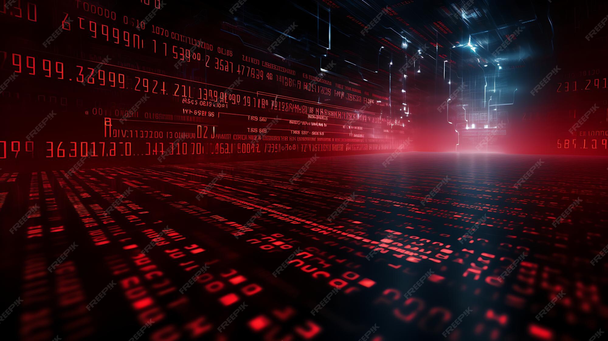 Premium AI Image | abstract digital background with binary code and AI ...