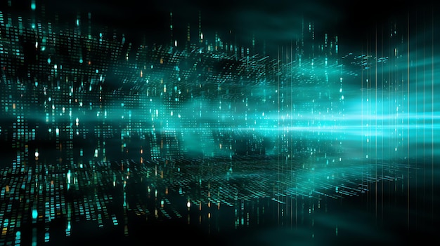 Premium Photo | Abstract digital background with binary code and AI ...