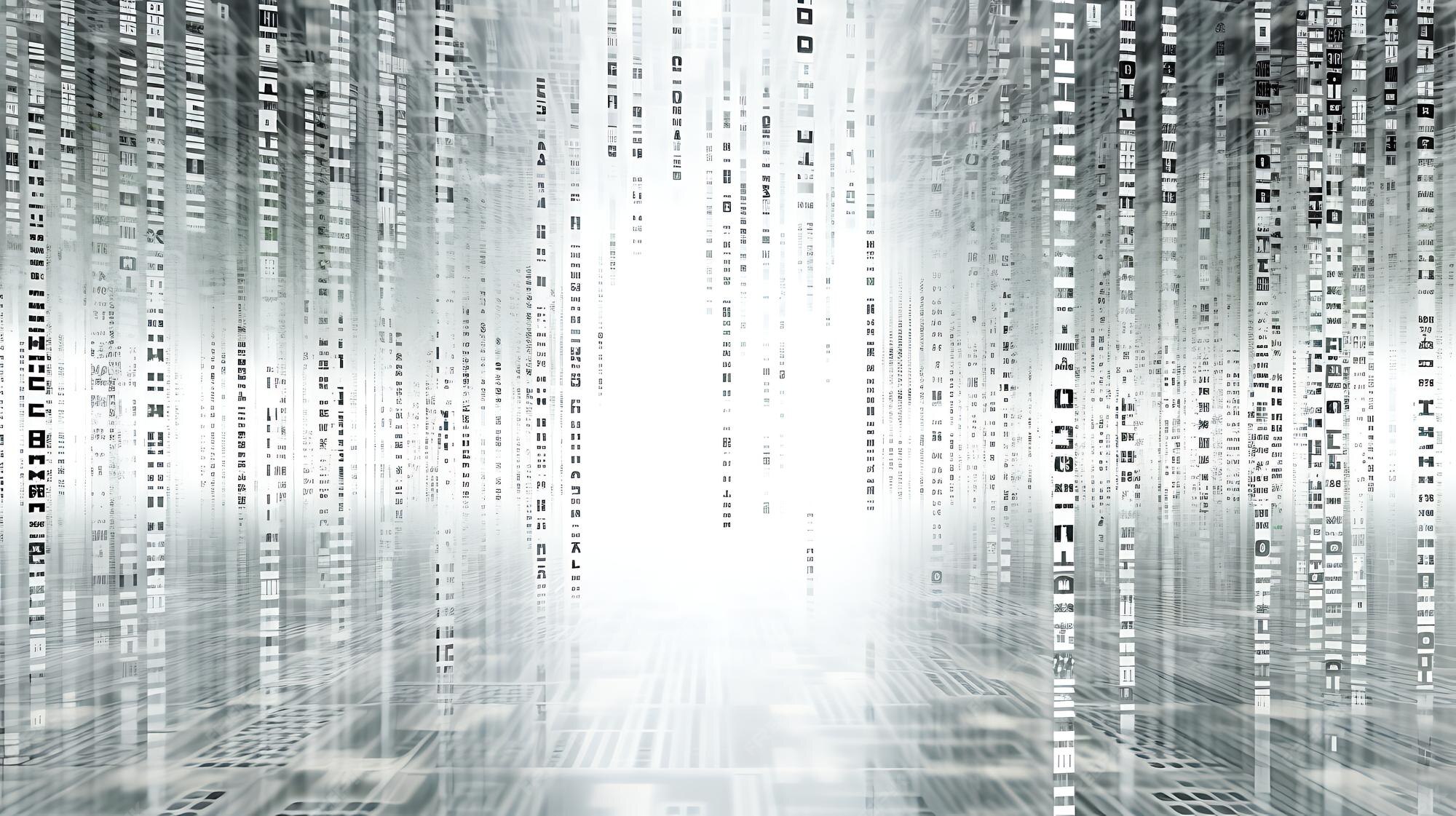 Premium AI Image | abstract digital background with binary code and AI ...