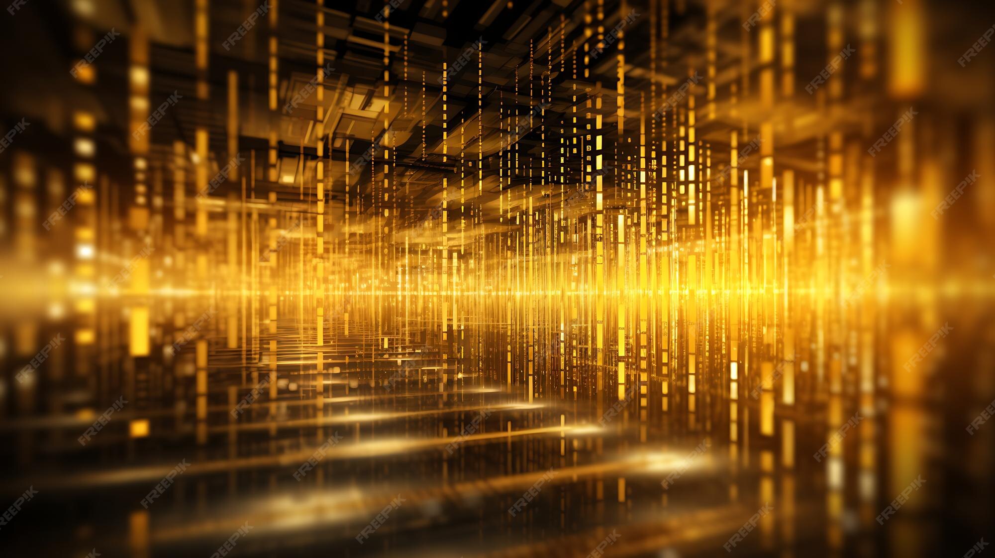 Abstract Digital Background With Binary Code And Ai Algorithms Running Premium Ai Generated Image