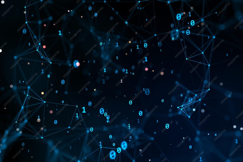 Premium Photo | Abstract digital binary code matrix background scientific technology data and ...