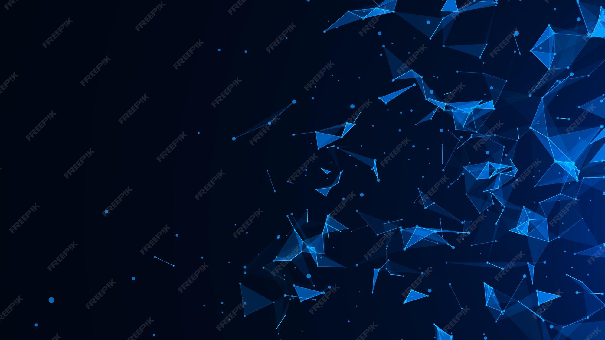 Premium Photo Abstract Digital Blue Background Plexus Effect Network Connection Structure