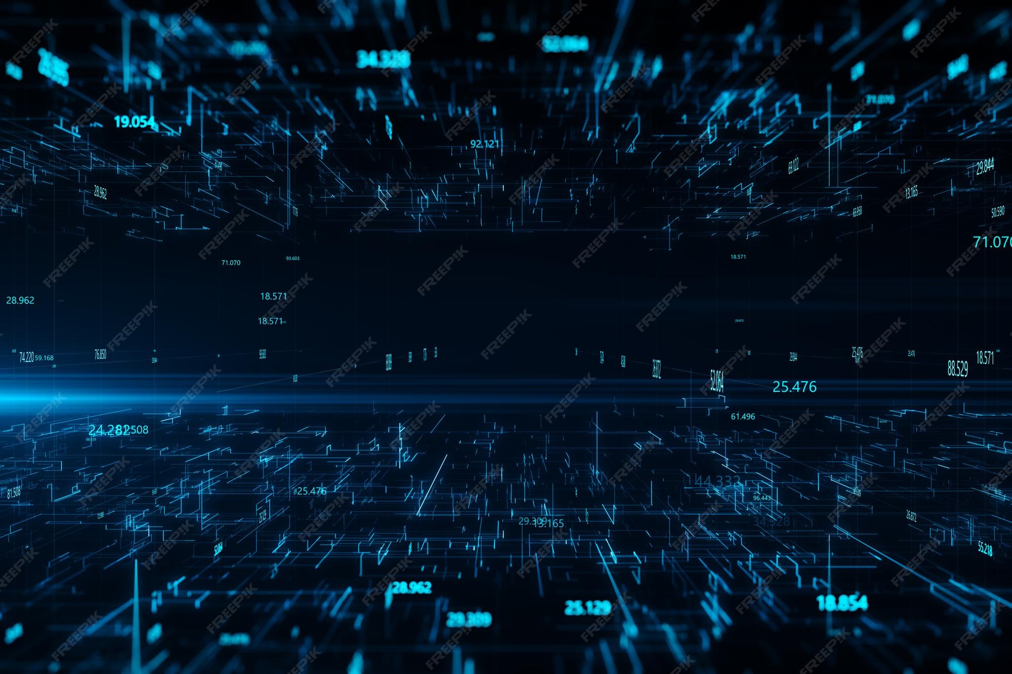 Premium Photo | Abstract digital data background with glowing binary ...