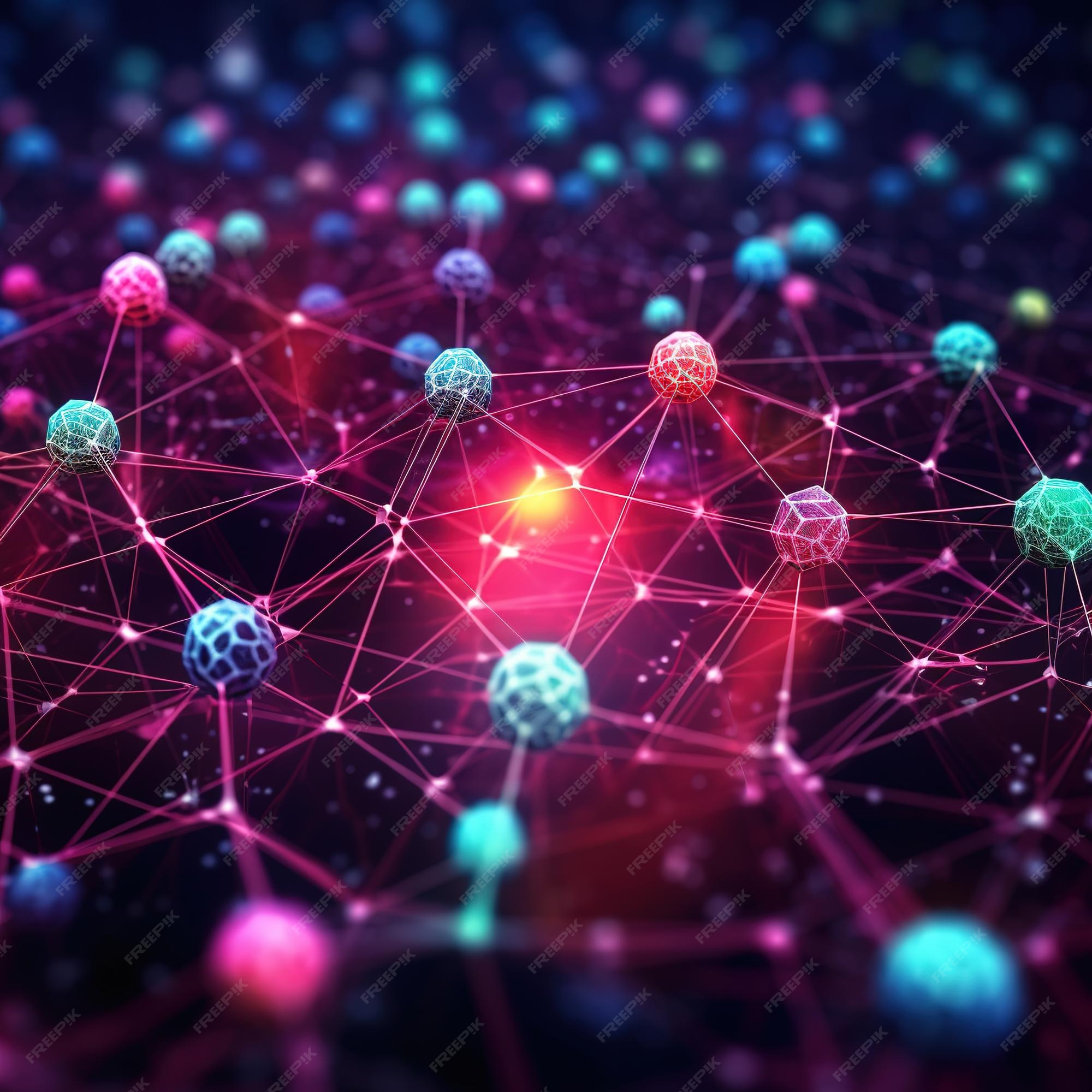 Premium AI Image | Abstract digital network connection Premium AI Image | Abstract digital network connection