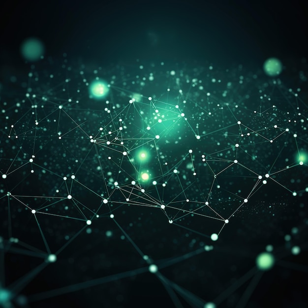 Premium AI Image | Abstract digital network connection Premium AI Image | Abstract digital network connection