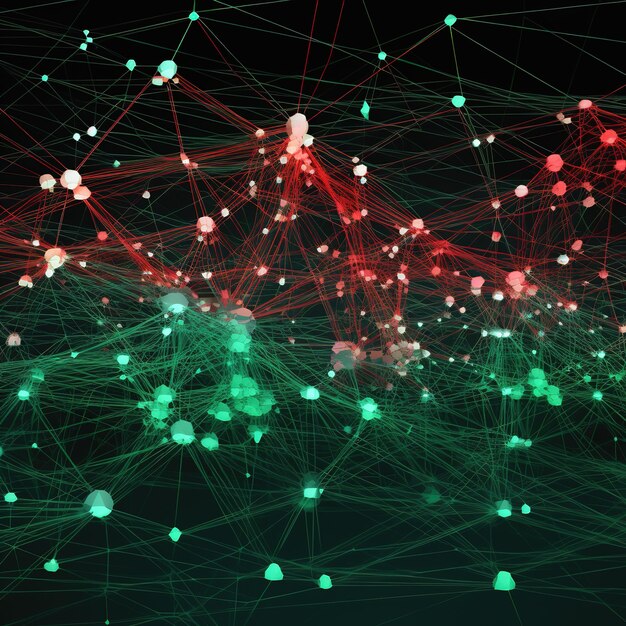 Premium AI Image | Abstract digital network connection Premium AI Image | Abstract digital network connection