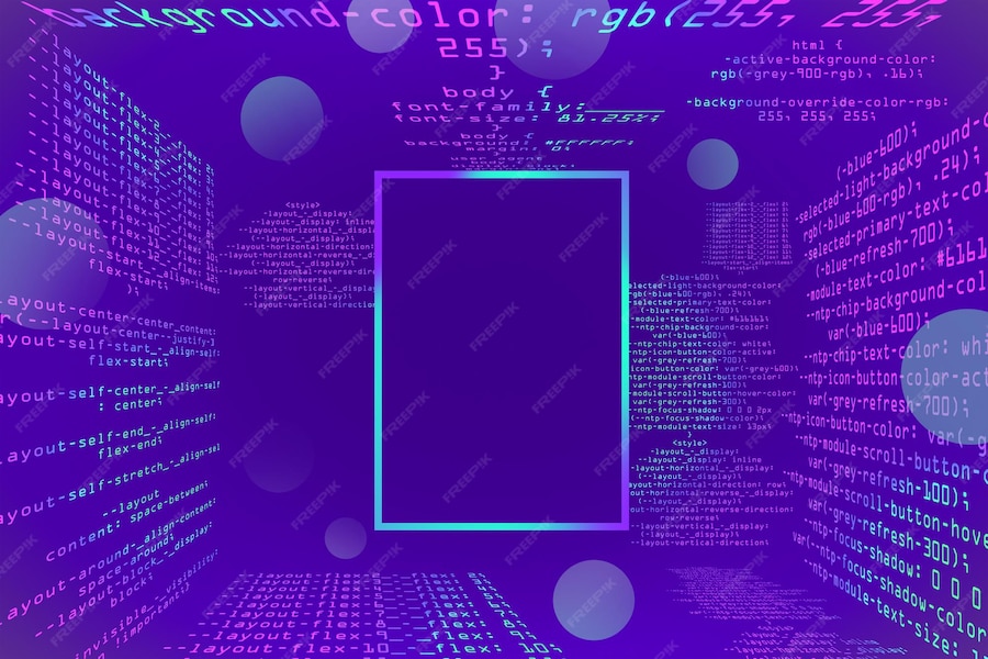Premium Photo | Abstract glowing purple coding programming background ...