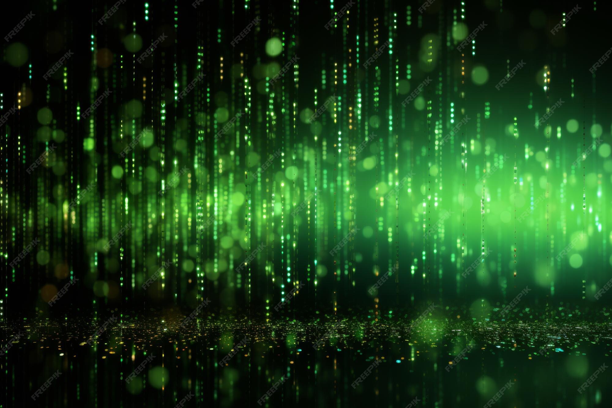 Premium Photo | Abstract green binary code background with number codes for technology concept ...